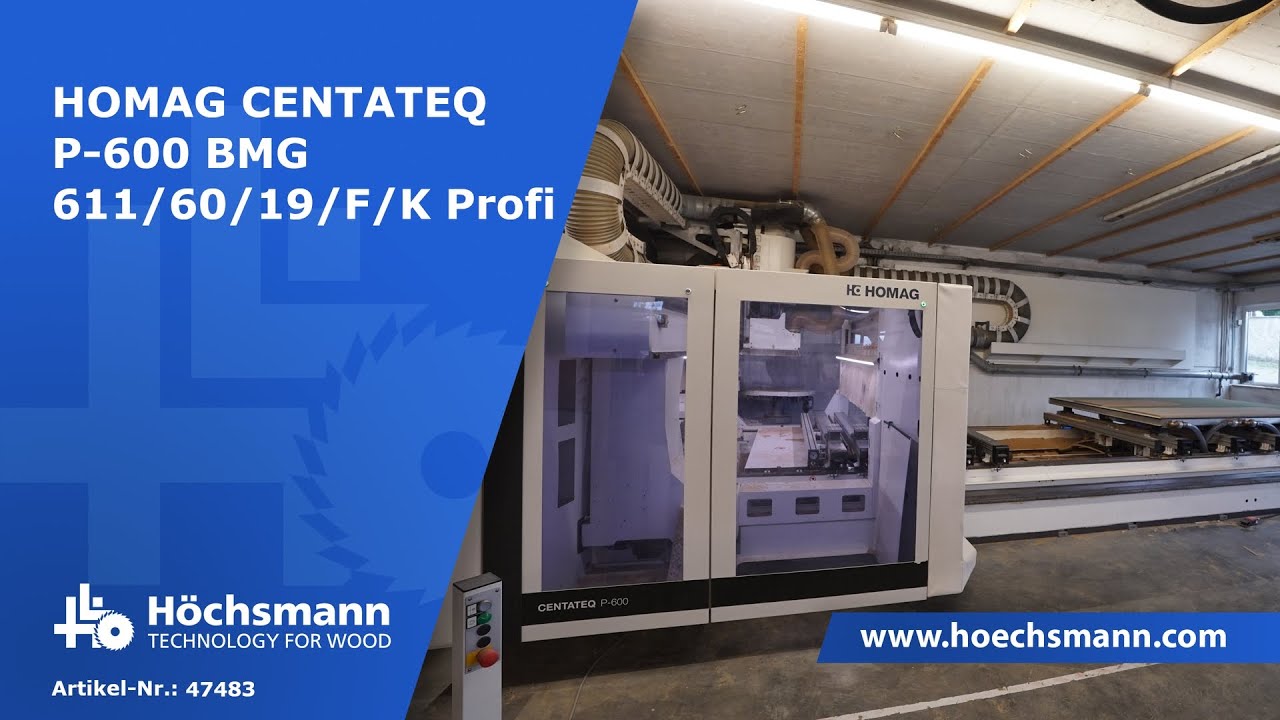 HOMAG CENTATEQ P-600 BMG 611/60/19/F/K Profi (Höchsmann Klipphausen ...