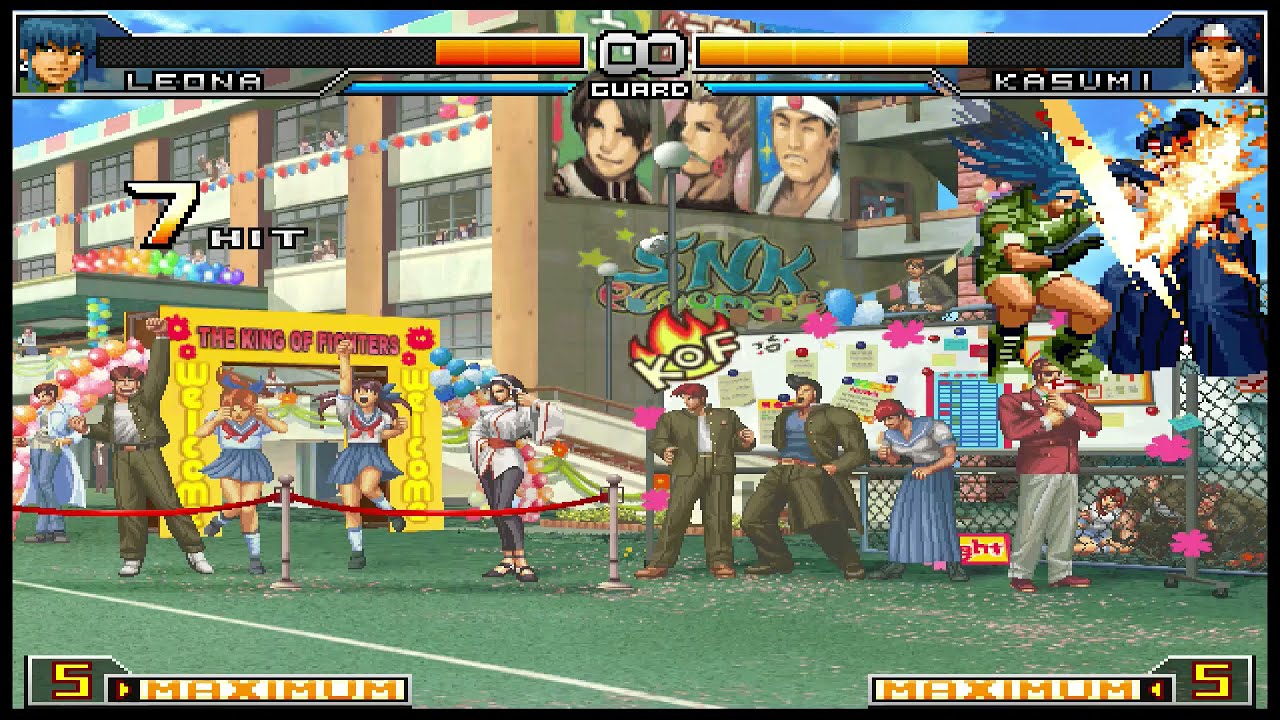 KoF 02UM - Leona - specific combos - YouTube