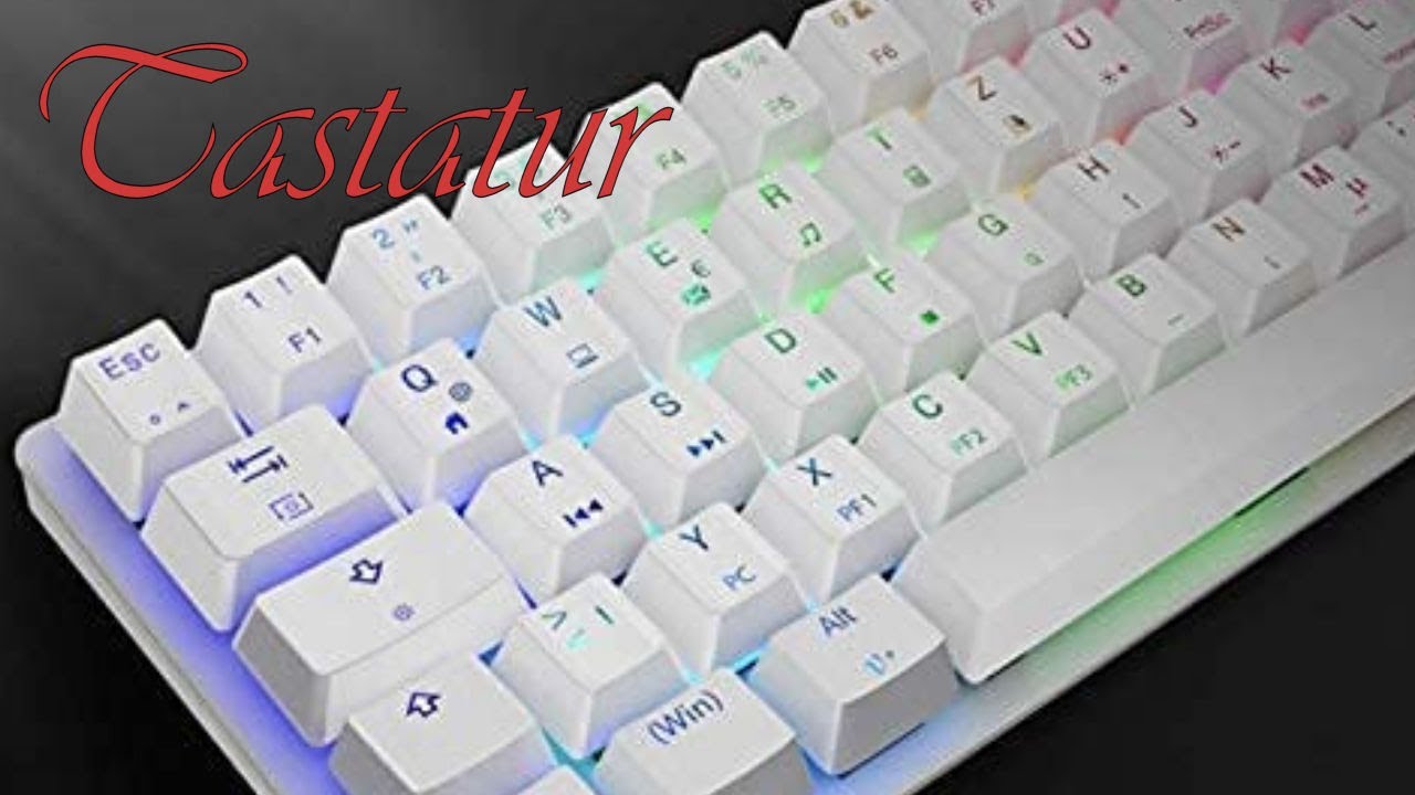 Mechanische Tastatur Mini Gaming Tastatur RGB, STOGA Compact Gaming ...