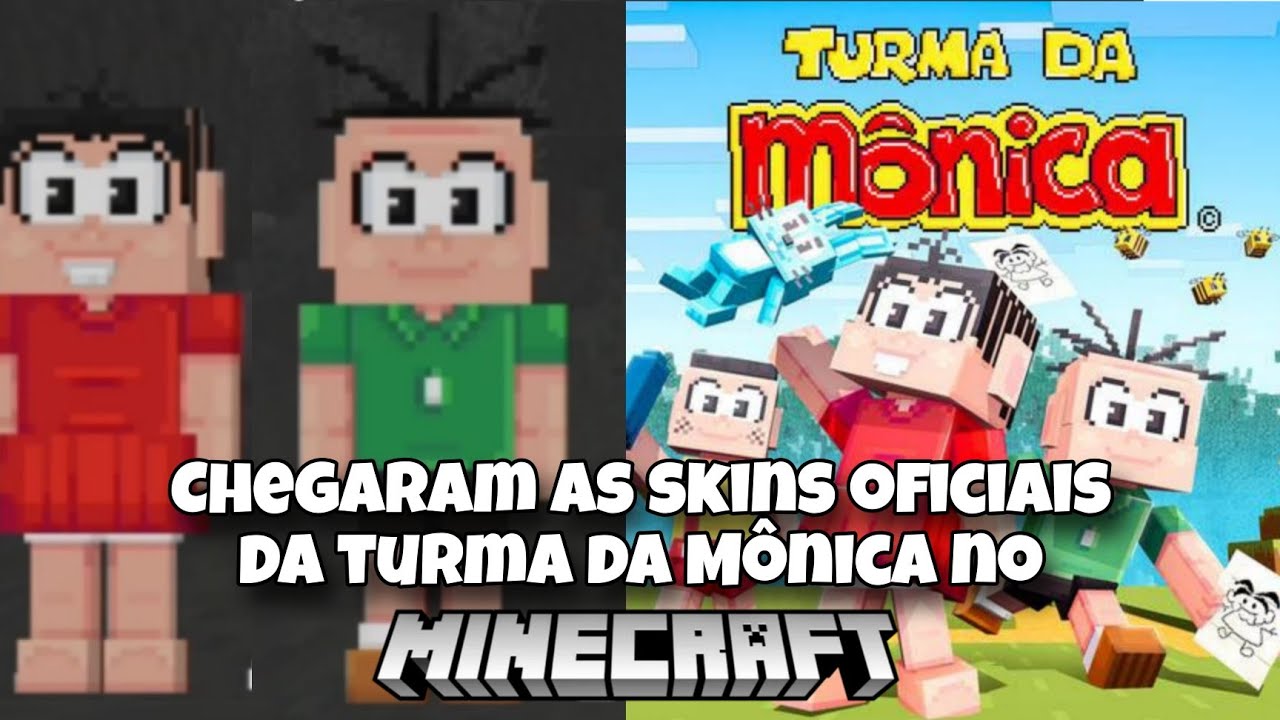 Minecraft | NOVAS Skins da Turma da Mônica no Minecraft #minecraft # ...