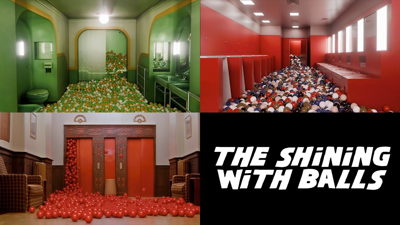 THE SHINING with colorful balls, Blender animation - YouTube