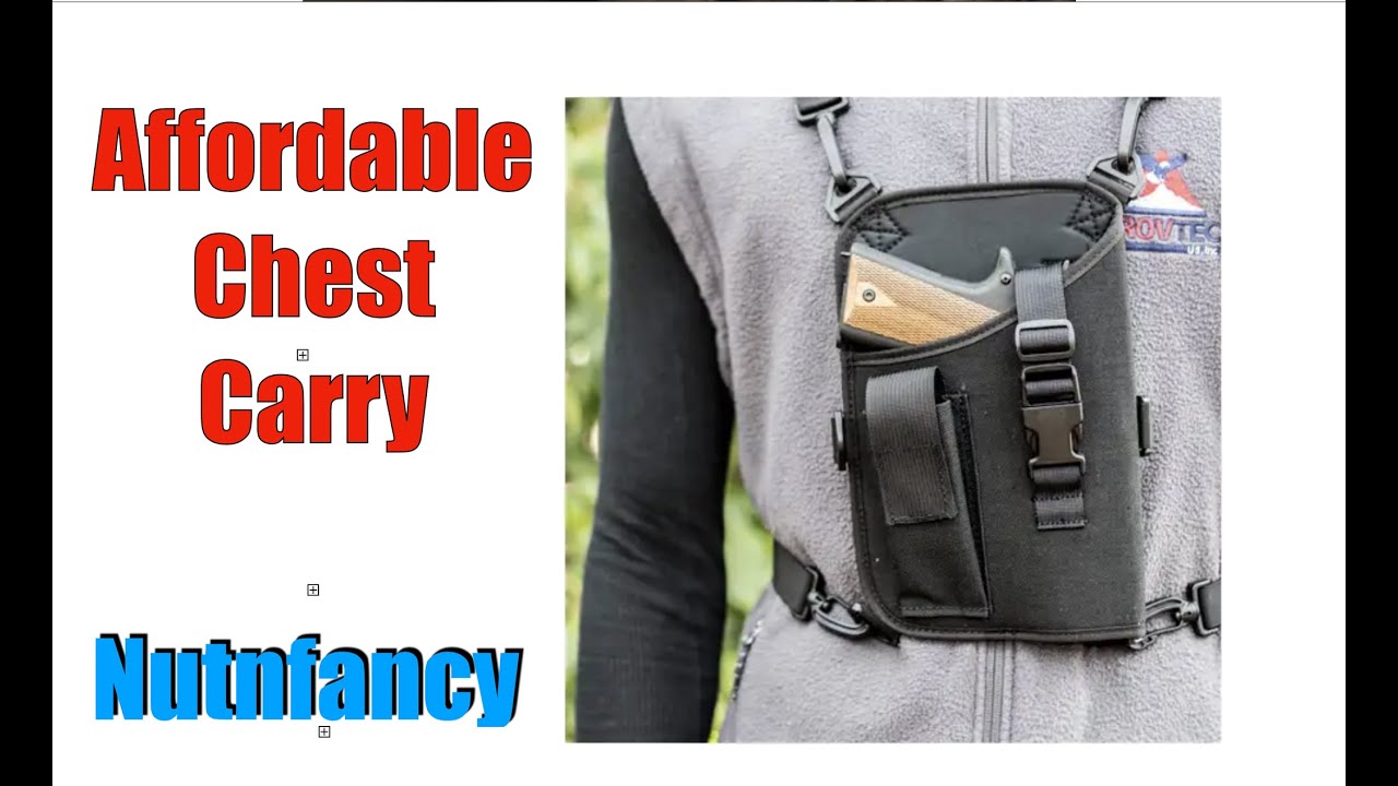 Affordable Chest Carry Options for Large Pistols - YouTube