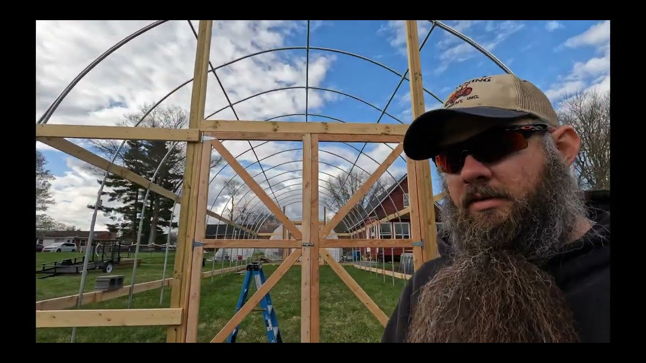 Hoop House #2 - Doors Doors Doors! - YouTube