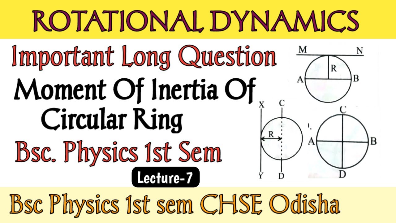 Moment Of Inertia Of Circular Ring॥ ROTATIONAL DYNAMICS ॥ #majhibira ...