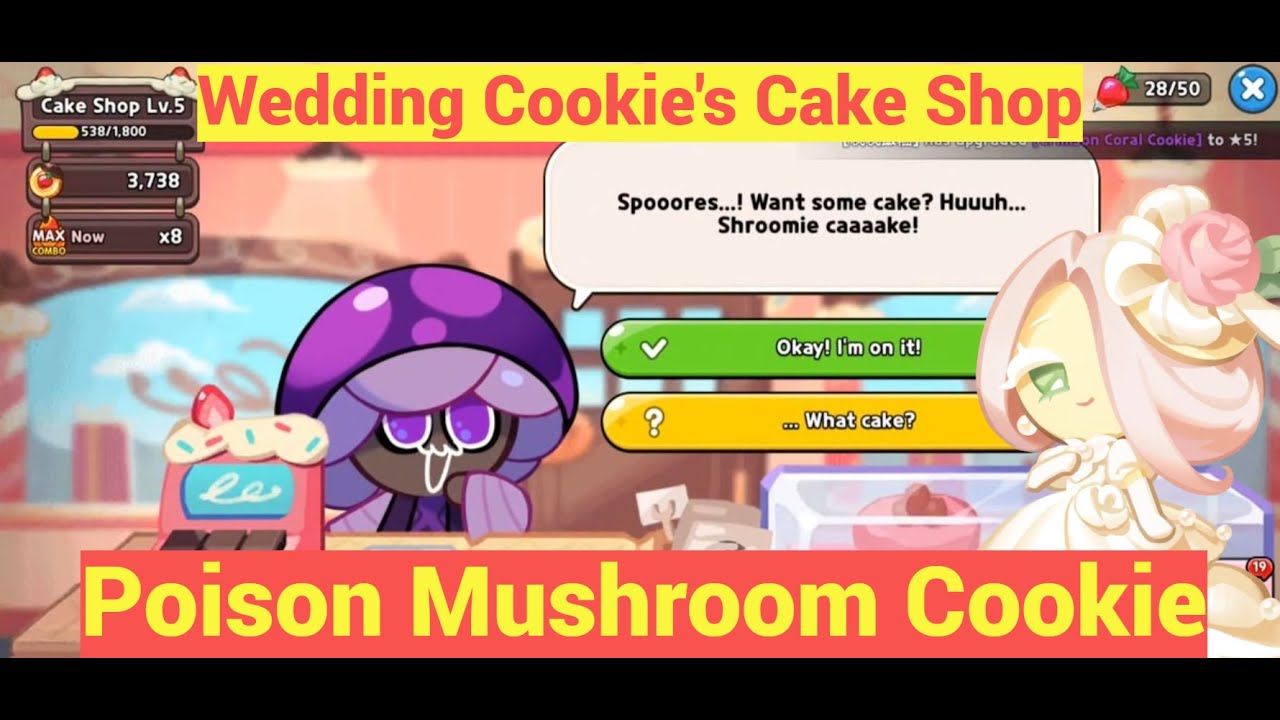 Wedding Cookie Cake Shop: Poison Mushroom Cookie (5 Hearts Shroomie ...