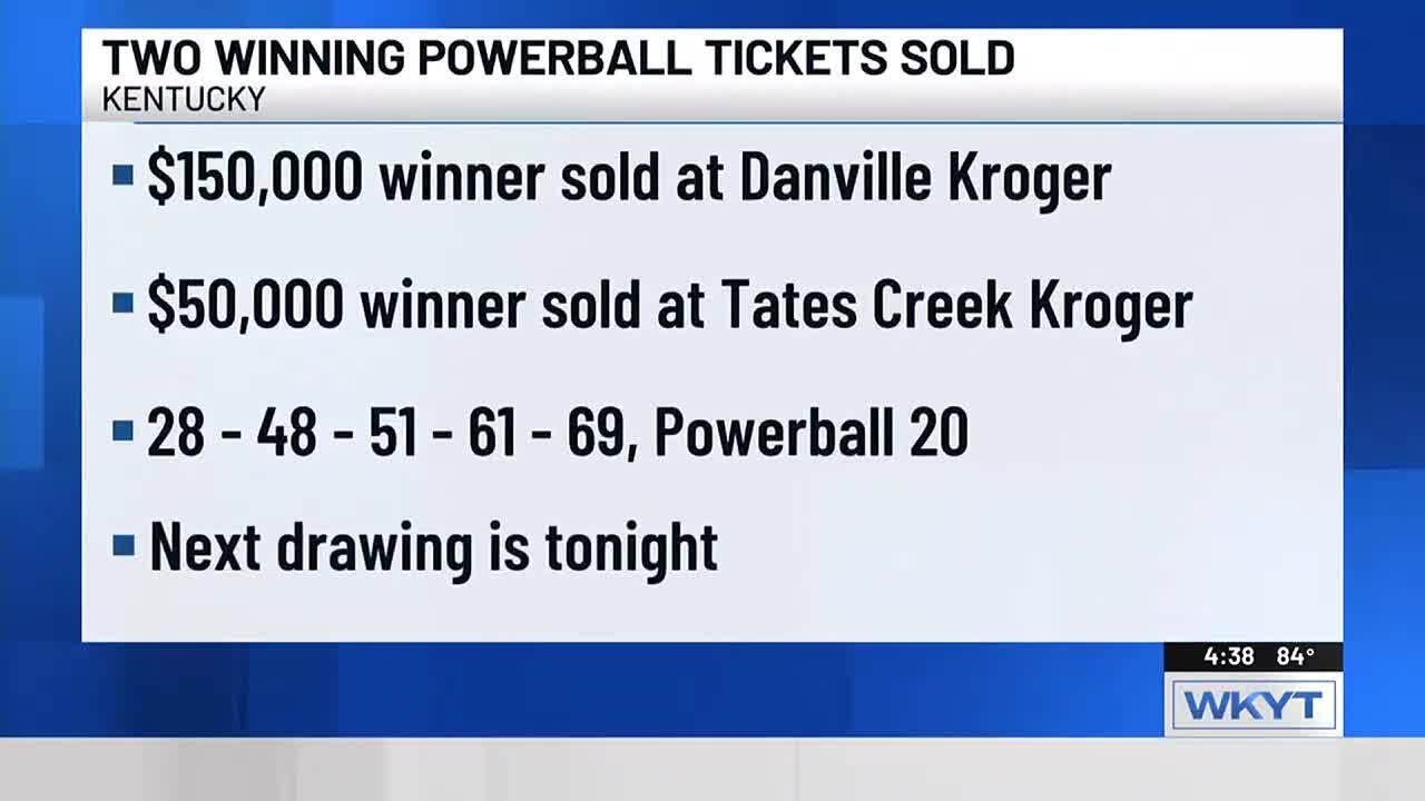 Winning Powerball tickets purchased at 2 Ky. Krogers - YouTube