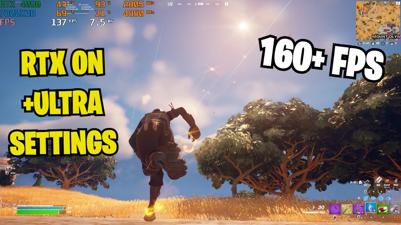RYZEN 7 7800X3D | RTX 4090 | Fortnite Solo Benchmark | (DX12 ULTRA ...