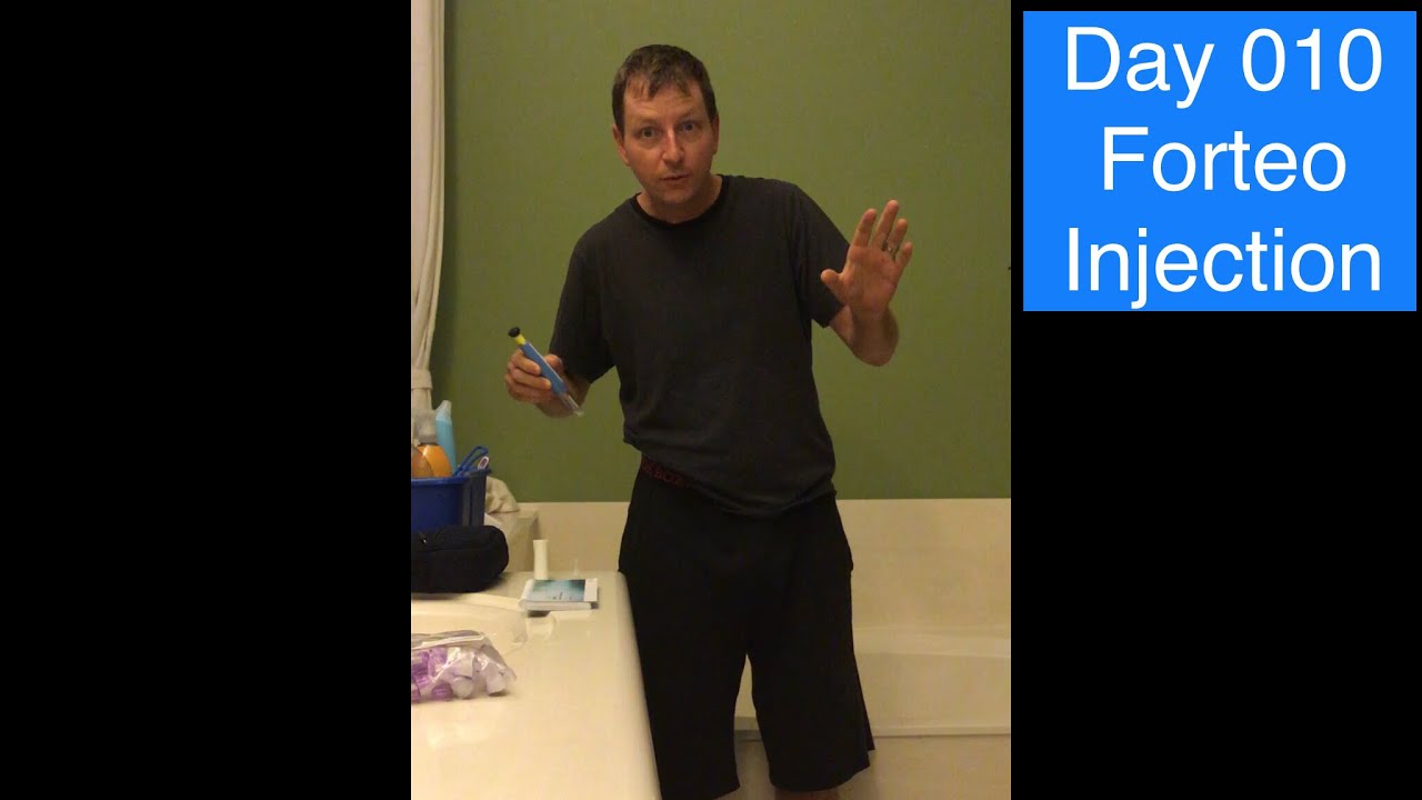 010. Day 10 Injection for the Forteo Man - YouTube