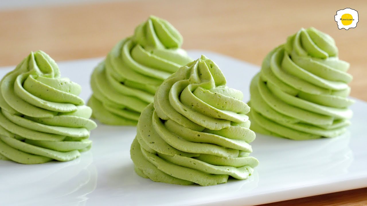Matcha White Chocolate Chantilly Cream Recipe 抹茶白巧克力香缇奶油食谱 Crème ...
