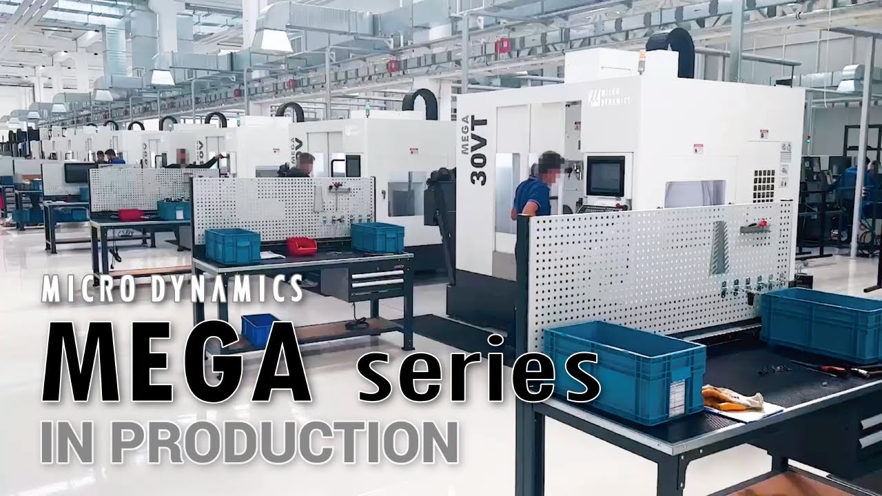 MEGA Series Vertical Machining Center in Production | MICRO DYNAMICS - YouTube