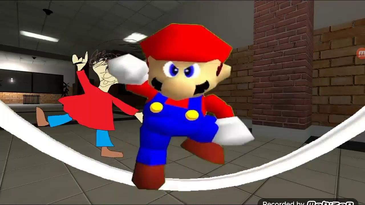 Je réagit a la vidéo mario dans baldi basic de smg4 - YouTube