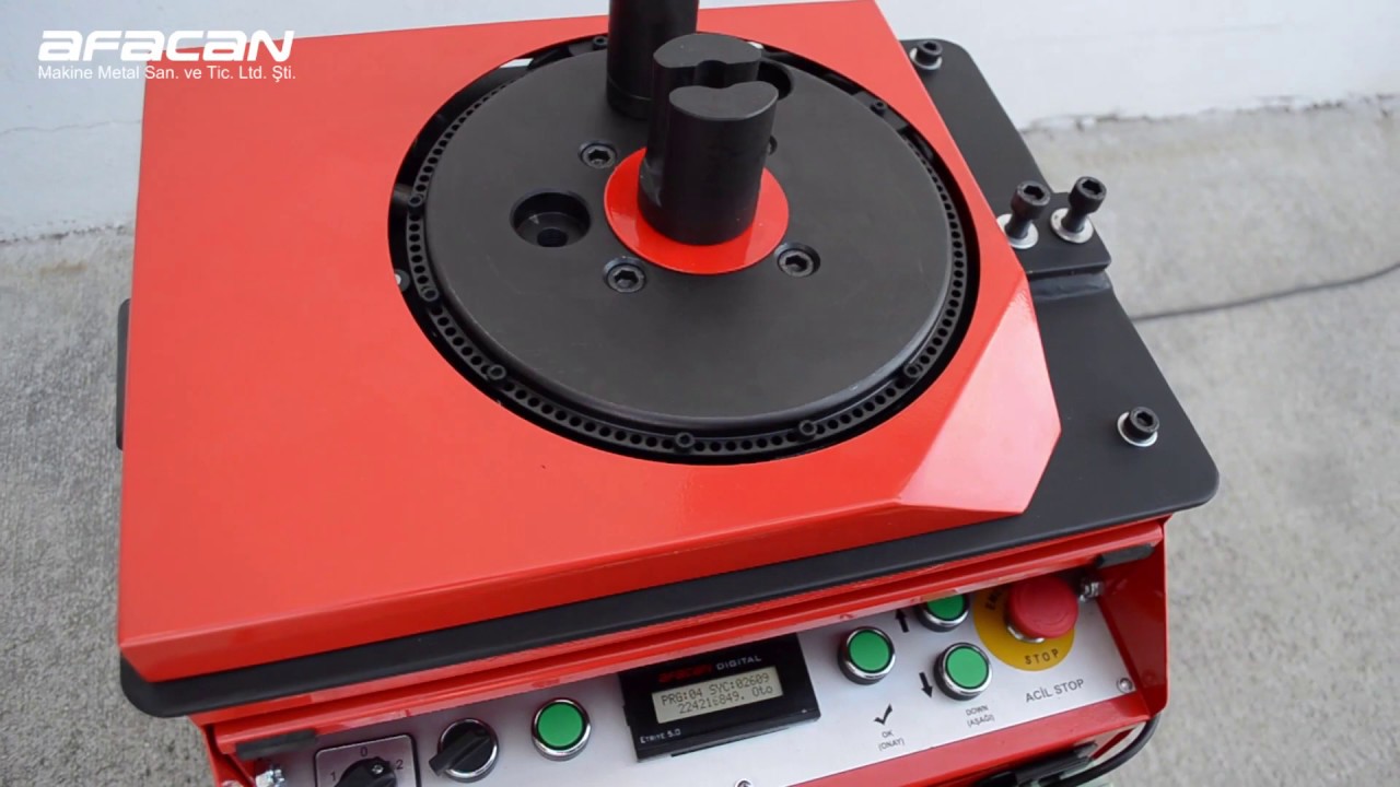 Rebar Bending Machine With Digital Screen and Encoder - YouTube