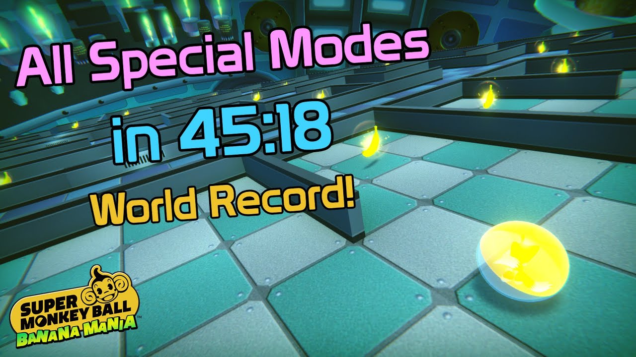 [World Record] All Special Modes in 45:18 - Super Monkey Ball Banana ...