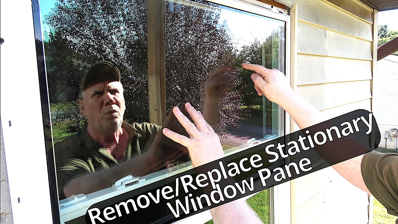 How To Remove A Fixed Window Pane (Jeld-Wen Single Hung Window) - YouTube