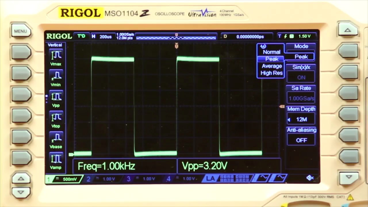 Rigol Acquisition Modes - YouTube