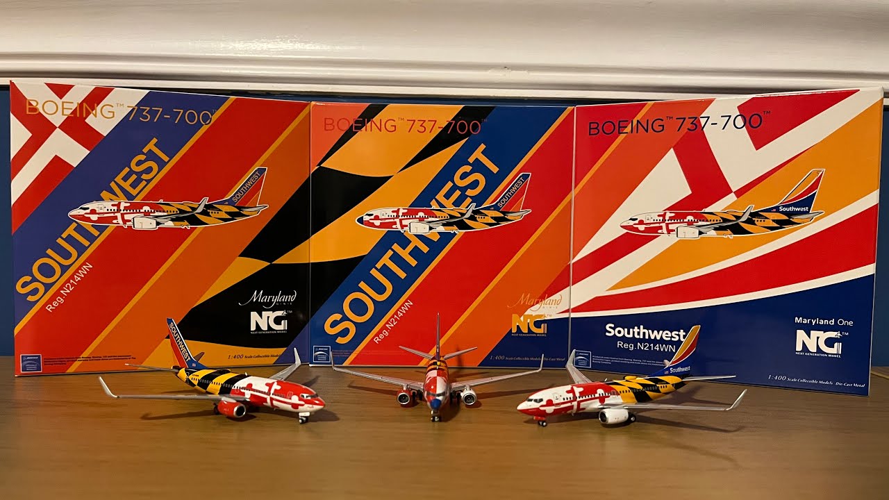 NG Models Southwest Airlines 737-700 "Maryland One" 1/400 Scale Review ...