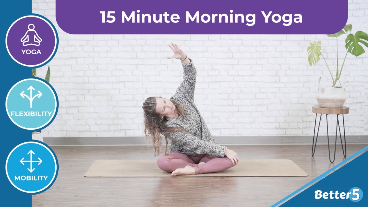 15 Minute Morning Yoga Day 1 - YouTube