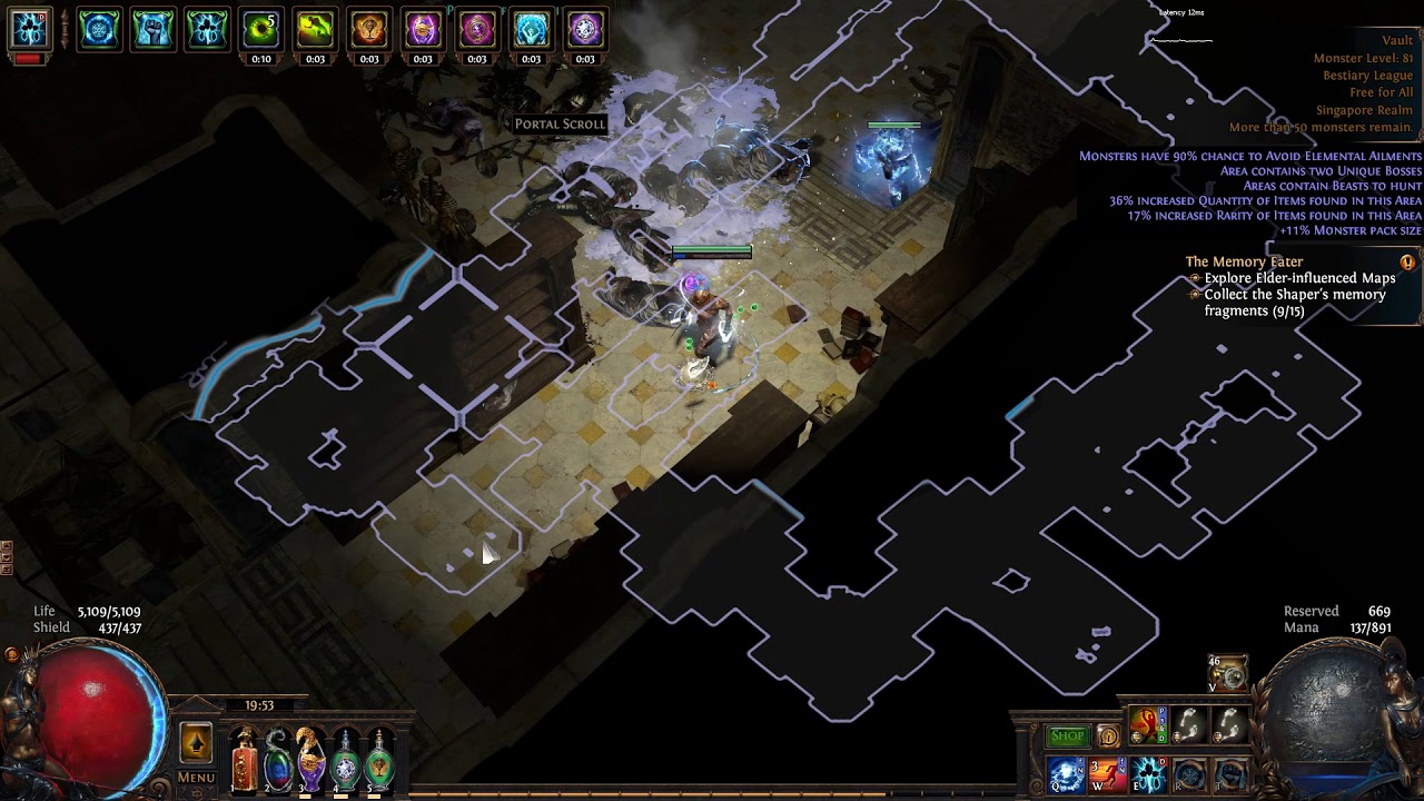Poet's Pen GC/BF Pathfinder (PoE 3.2) Tier 14 Shaped Vault (Twinned ...