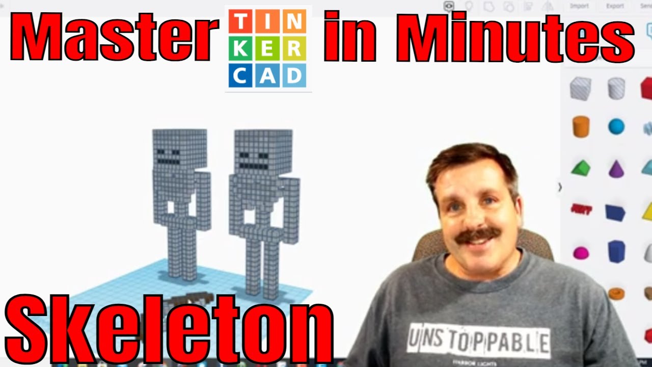 Make a Tinkercad Minecraft Skeleton in Minutes | Slick Skill Builder ...