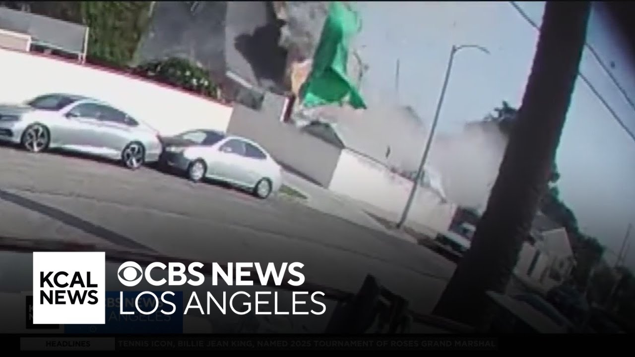 New video shows explosion that damaged home in Long Beach - YouTube