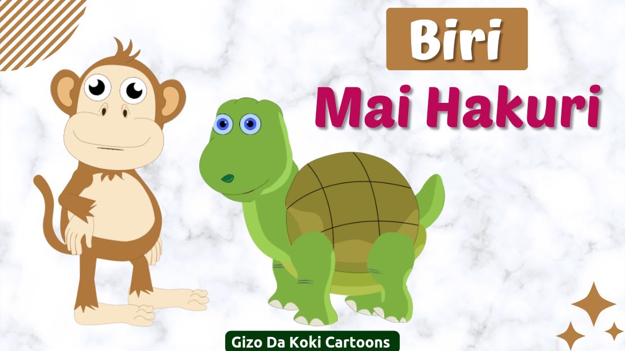 Labarin Kunkuru Da Biri Mai Hakuri - Gizo Da Koki Cartoons - YouTube