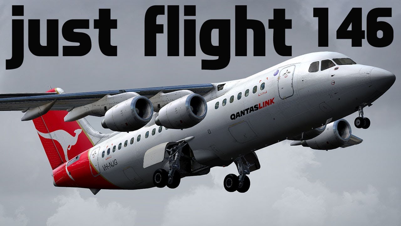 Just Flight 146-200 Jetliner Model Gameplay FSX HD - YouTube