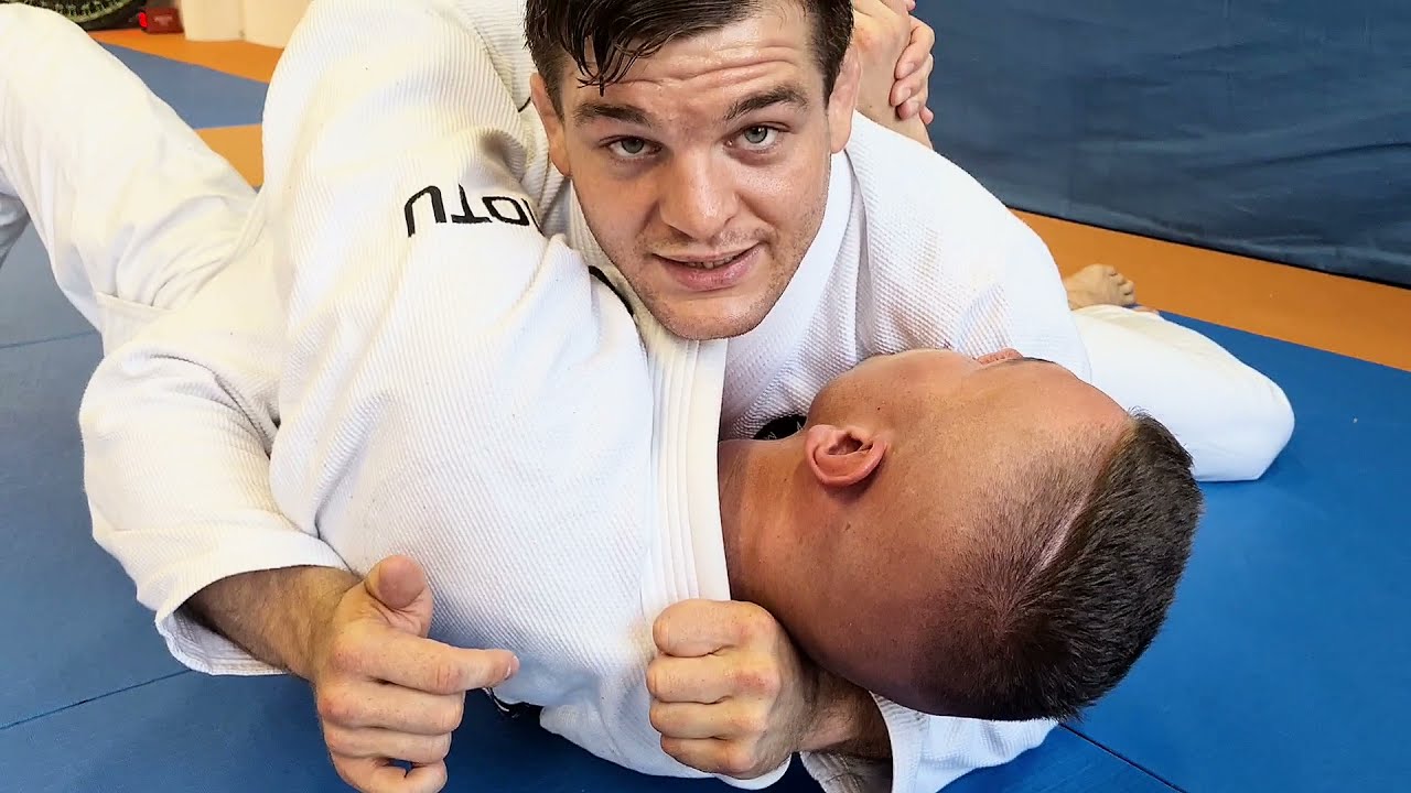 BaseBall Choke from Sidemount - Ryo-Te Jime BJJ Judo Basics Submission ...