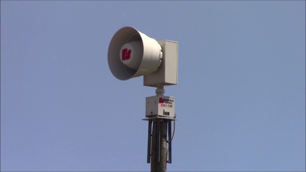 FS 2001-130 w/ Broken Rotator Siren Test Oregon, OH 7/6/18 - YouTube