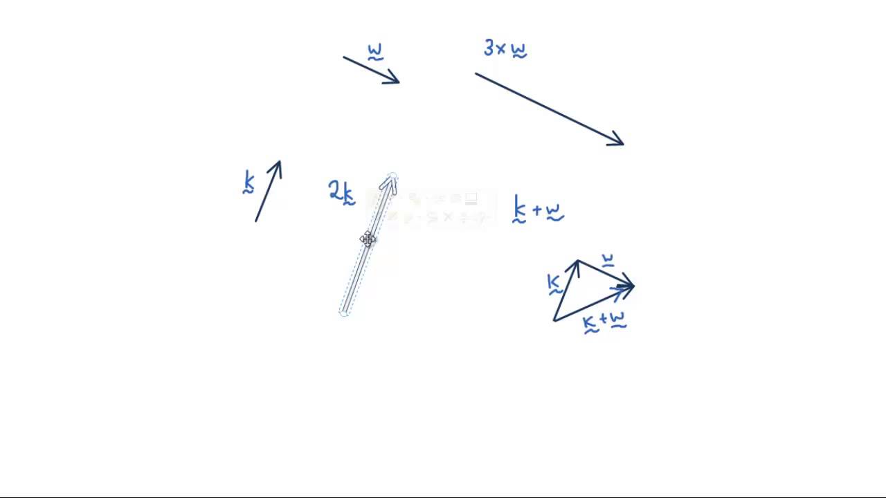 Vectors lesson 3 - scalar multiplication - YouTube