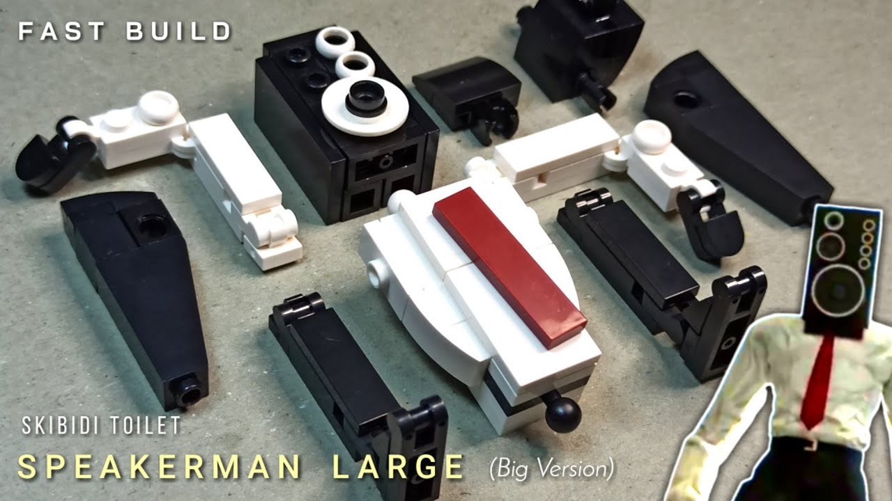Brick Lego Speakerman Large (big version) Fast Build | Skibidi toilet ...