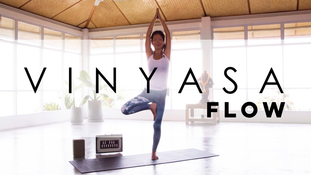 1 Hour Vinyasa Flow with Breath Awareness - YouTube