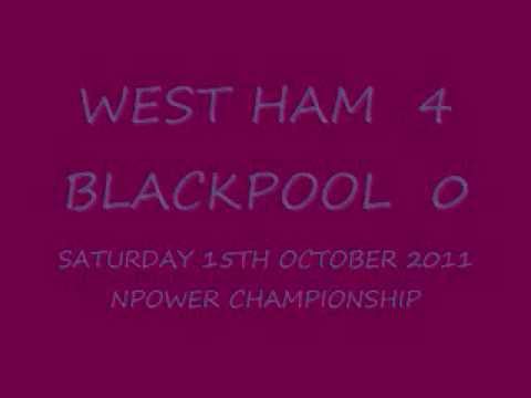 West Ham 4 Blackpool 0 - Saturday 15th October 2011 - Npower ...