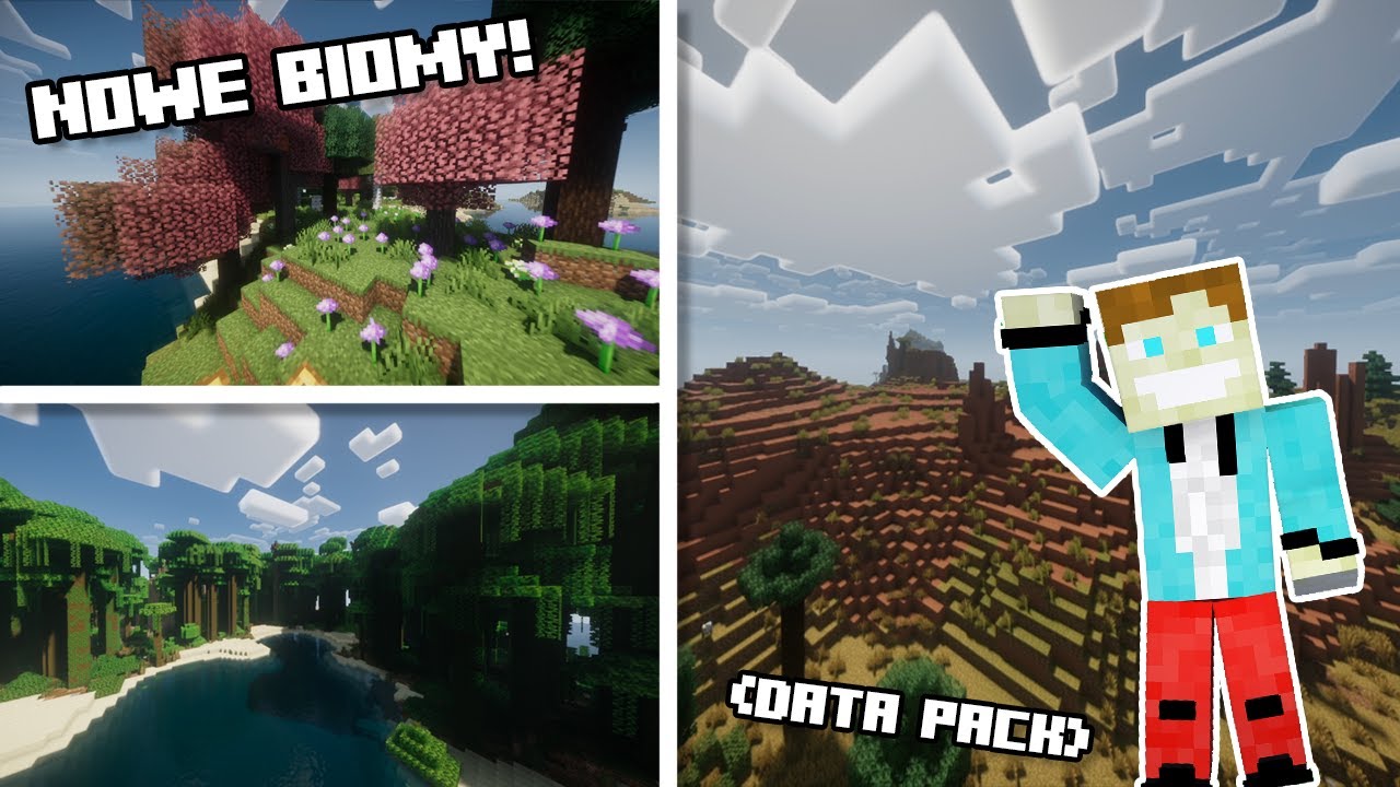 Nowe biomy w Minecraft (Datapack) - YouTube