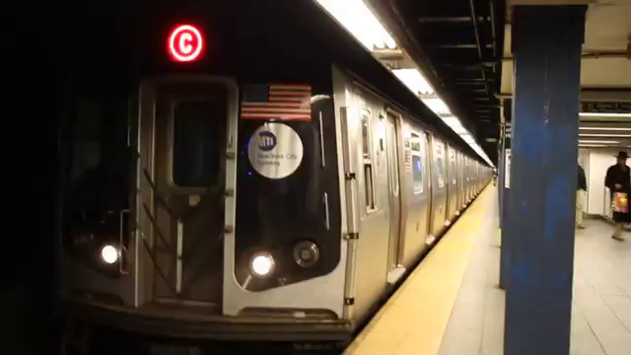 MTA New York City Subway R160 C Train leaves 81st Street - YouTube
