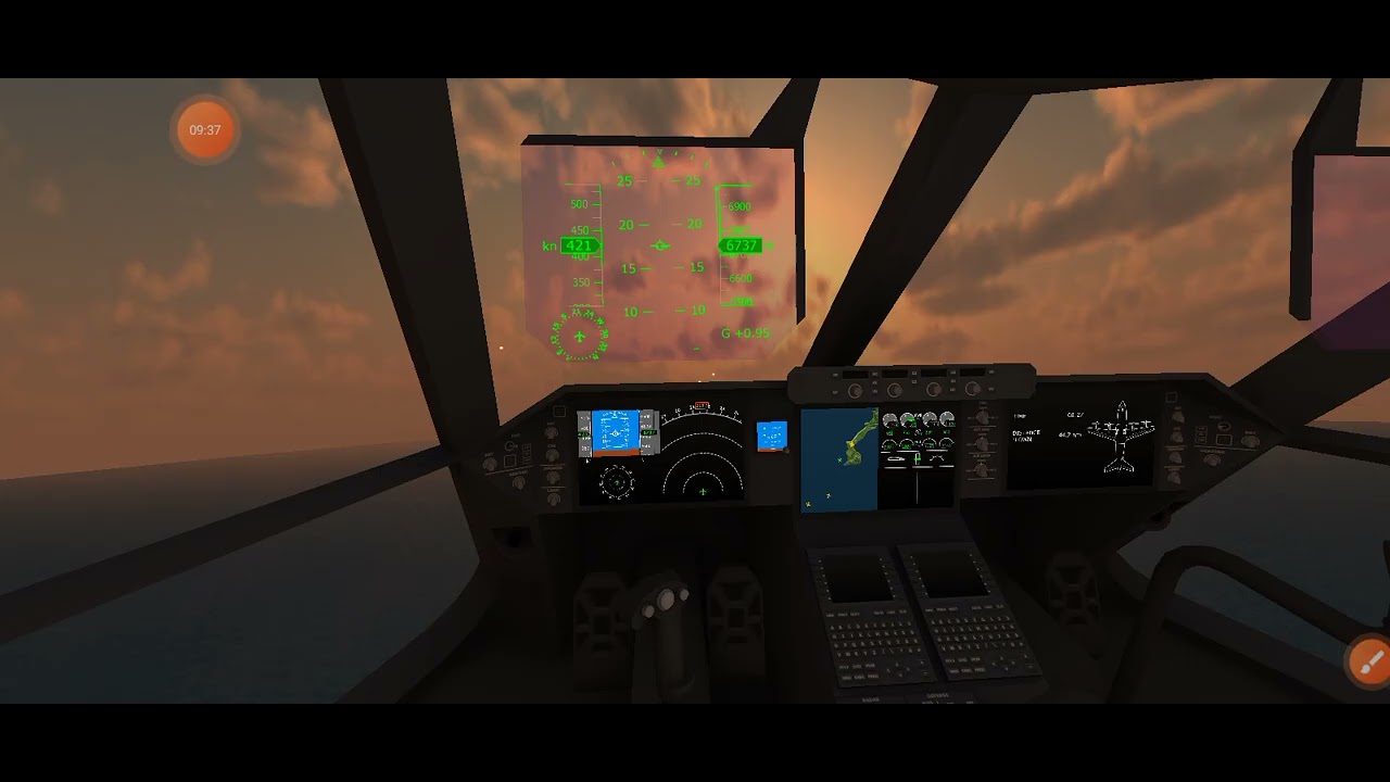 Olha eu jogando turboprop flight simulator com novo avião MV40 avião ...