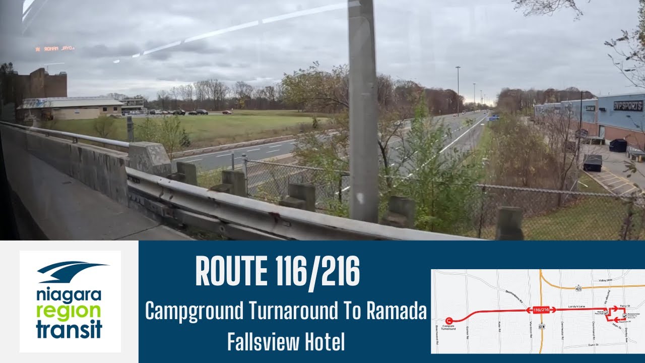 Niagara Region Transit Route 116/216 - Campground Turnaround To Ramada ...