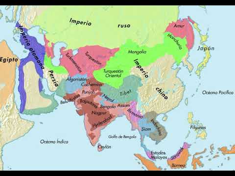 Mapa Del Imperialismo En Asia El Imperialismo: Mapa De Dominación