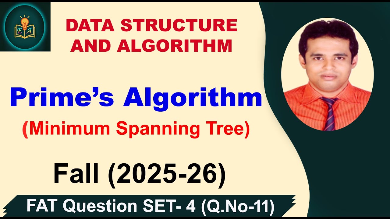 Prime's Algorithm For Minimum Cost Spanning Tree | Minimum Cost ...