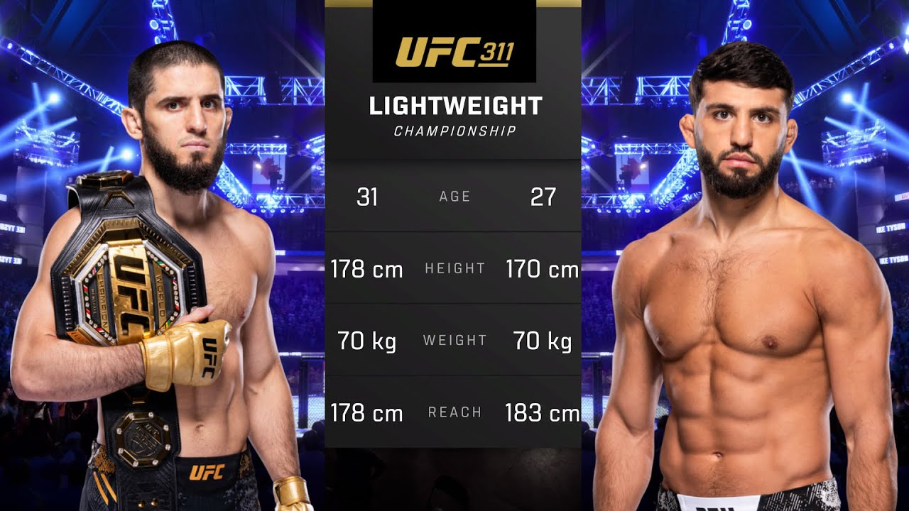 Islam Makhachev vs Arman Tsarukyan Full Fight - UFC 5 Fight Night - YouTube