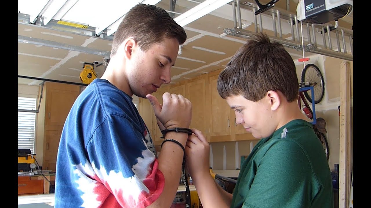 Handcuff challenge - YouTube