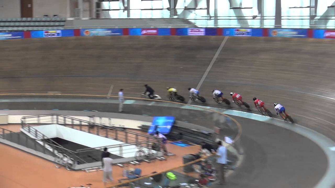 China Track Cup I: Men's Elite Keirin Final 1-6 (crash) - YouTube