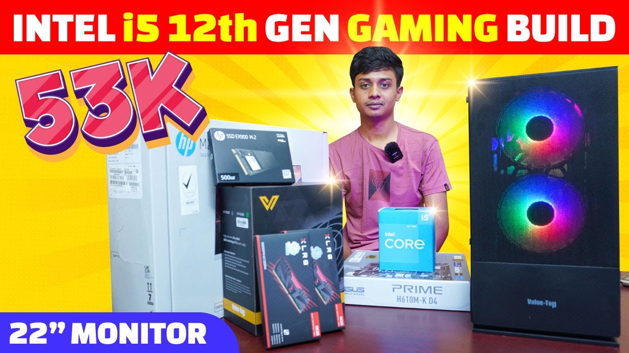 53,500 TK Intel i5-12400 PC Build 🚀 Budget Gaming & Editing PC Build ...