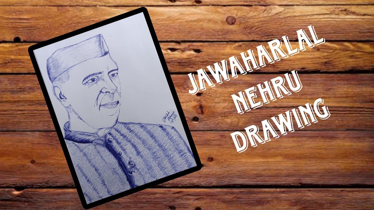 how to draw jawaharlal neharu // portrait drawing // #childrensday # ...
