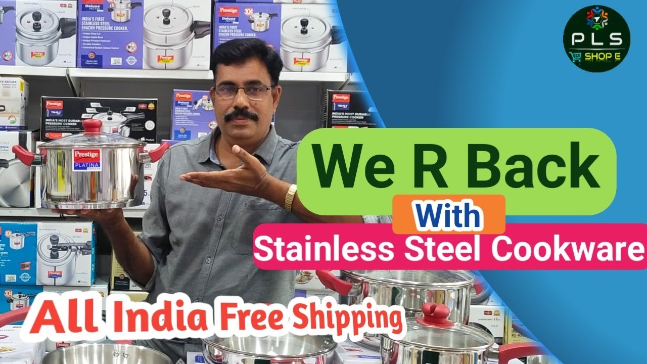 Prestige Stainless Steel Cookware Set - YouTube