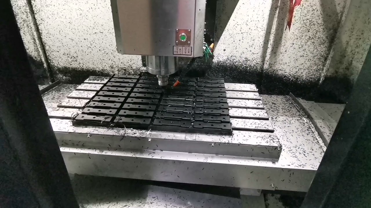 CNC machining plastic HDPE block - YouTube