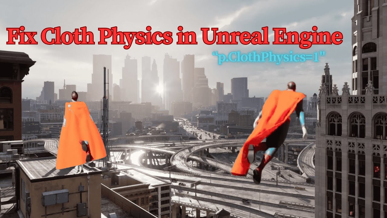 Fix Cloth Physics inside Unreal Engine City Samples - YouTube