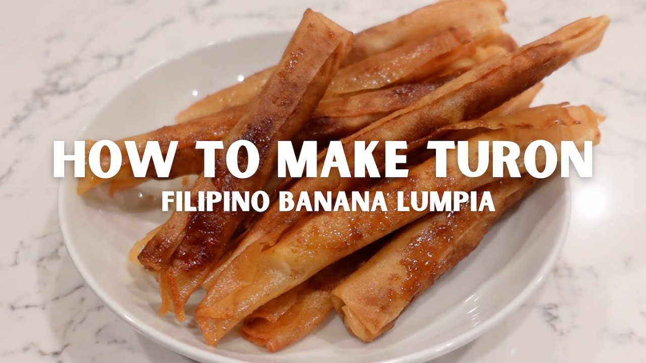 MAKING TURON | filipino banana lumpia - YouTube