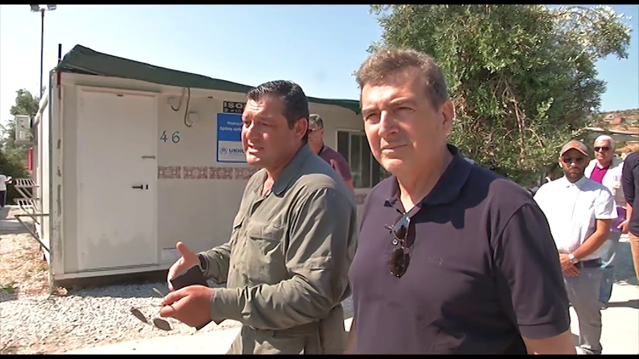 Ο Μιχάλης Χρυσοχοϊδης στην δομή του Καρά Τεπέ - YouTube