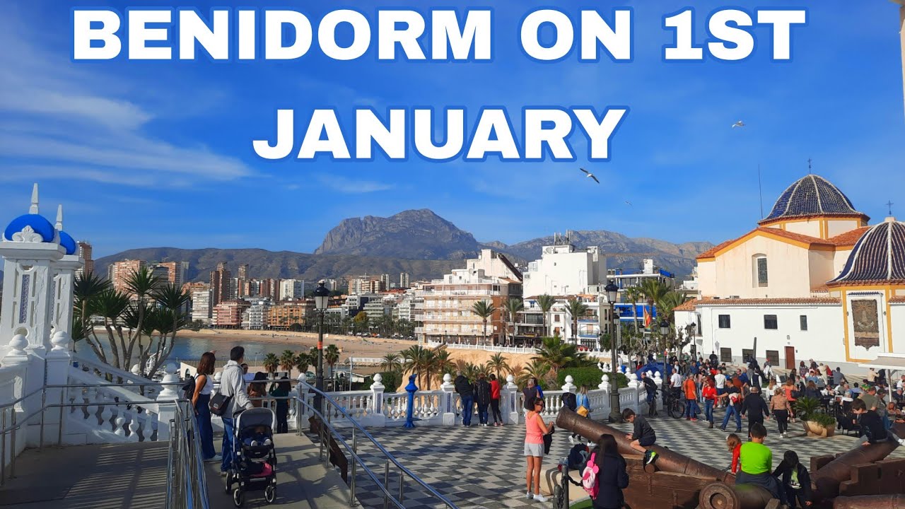 Benidorm on 1ST of January 2023: the OLD TOWN #benidorm - YouTube