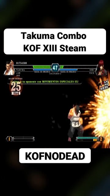 Takuma Combo KOF XIII Steam #kofnodead #short #reel #kof #kofxiii # ...
